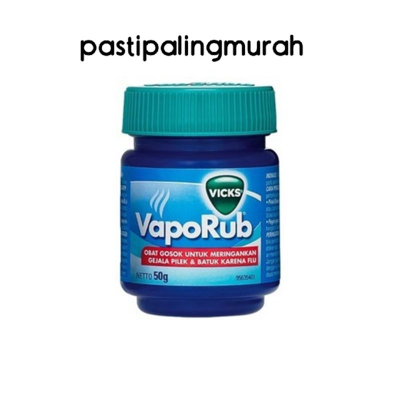 Vicks vaporub 50gram/Vicks vaporub Balm balsam flu inhaler | Shopee ...