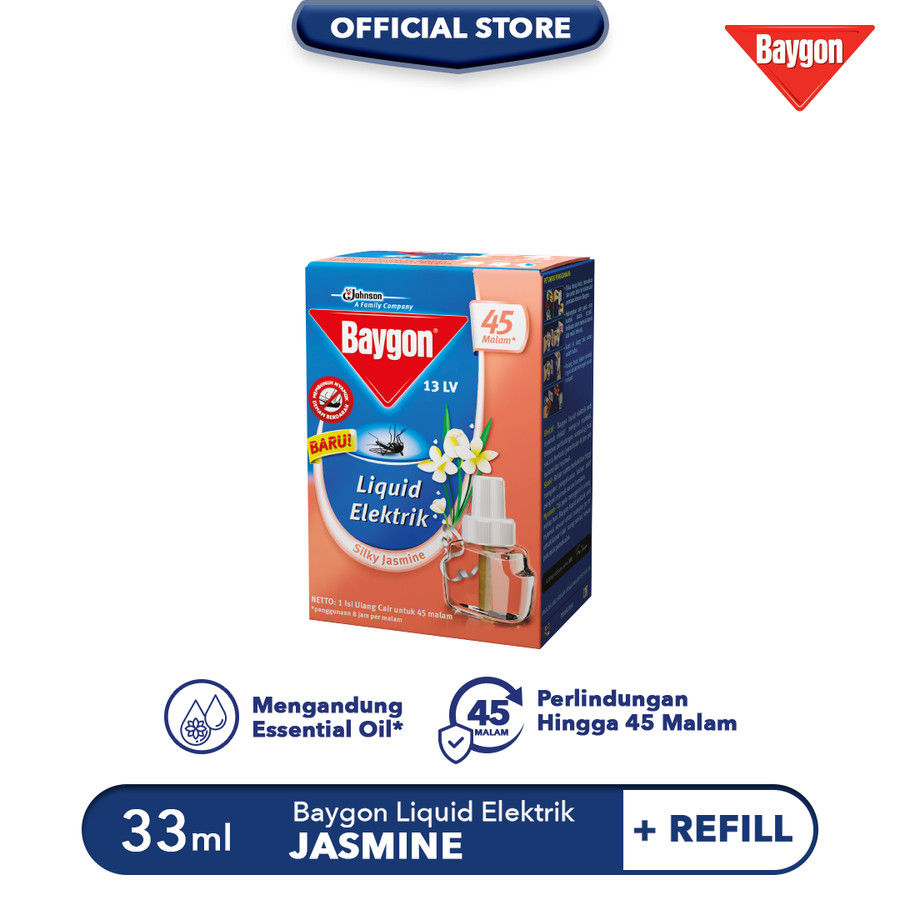 Baygon Liquid Electric Refill Silky Jasmine 33ml | Shopee Malaysia