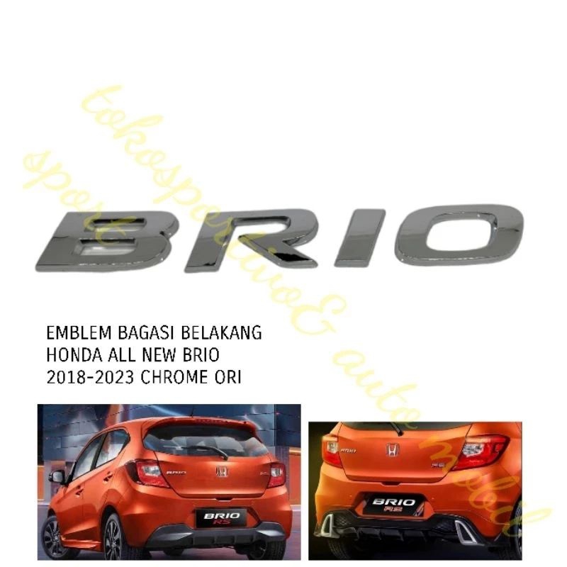 Honda ALL NEW BRIO 2019-2023 CHROME WRITING LOGO STICKER EMBLEM ...