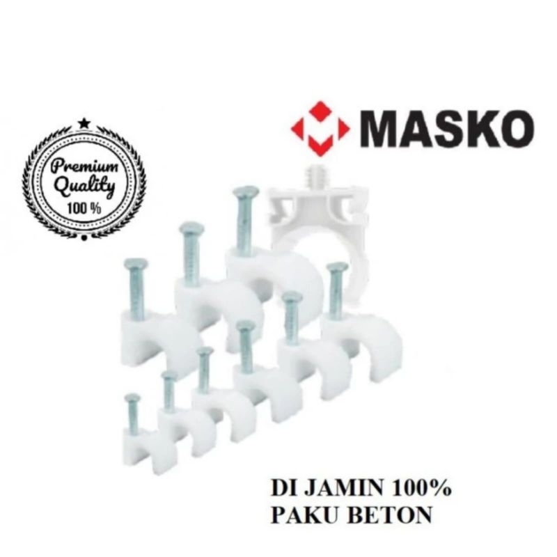 Concrete Nail Cable Clamps / Electrical Cable Clips | Shopee Malaysia
