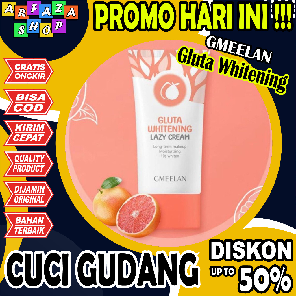 Gmeelan Gluta Whitening Lazy Cream - Day Cream Set Whitening Face ...