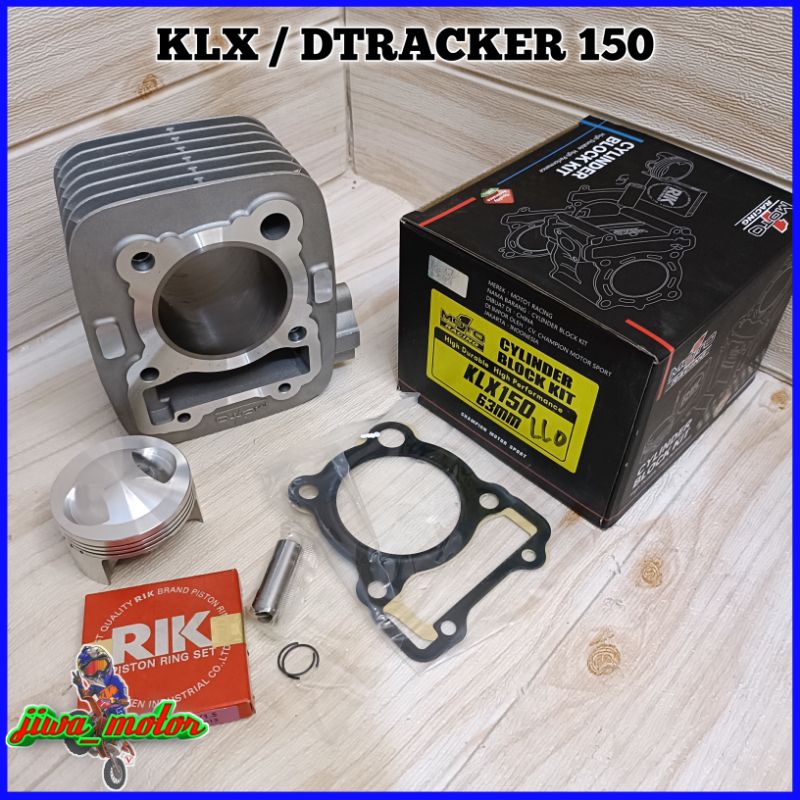 BORE UP piston block 63mm and 66mm KLX DTRACKER 150 MOTO 1 Racing ...
