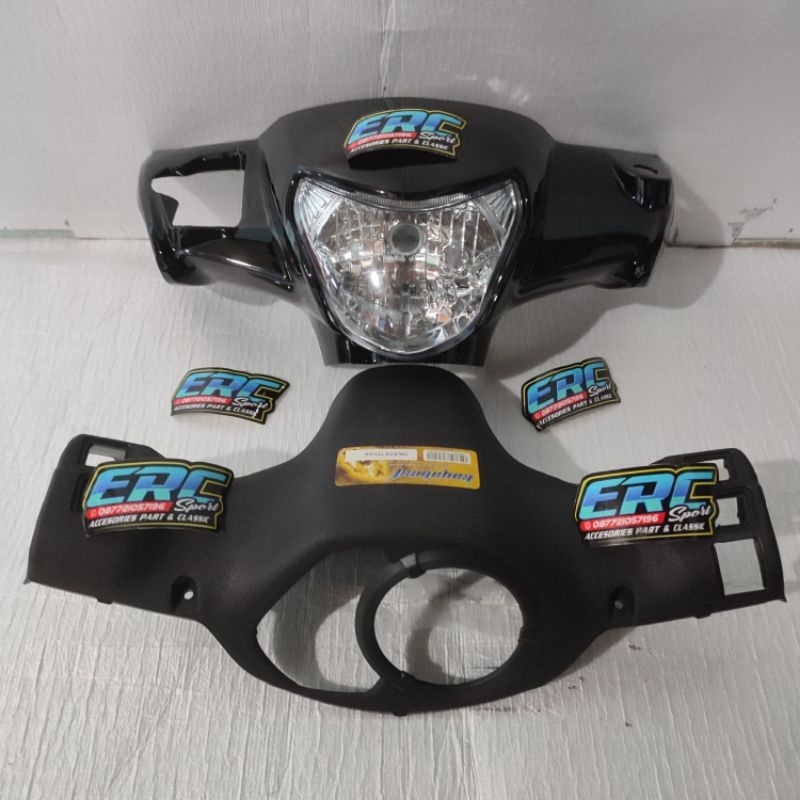 HITAM Front and rear shell of smash titan suzuki smash titan black ...