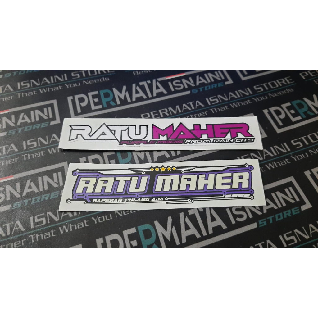 Julukan Bus SJM Trans RATU MAHER Vinyl Sticker by PIS - Cutting Pattern ...