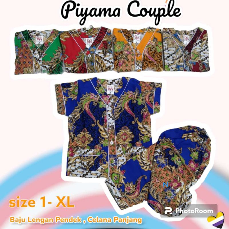 Batik Bagan ready-to-fire couple sleepwear / mother and child couple ...