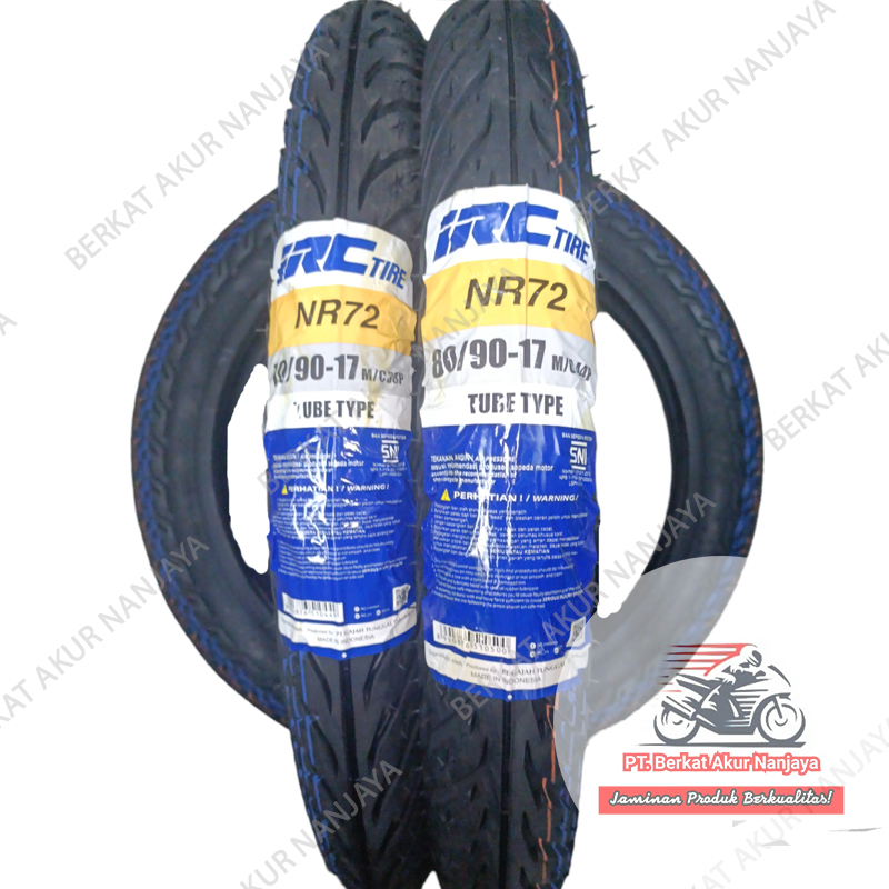 Irc NR72 70/90 & 80/90-17 A Pair Of Non Tubeless Duck Motorcycle Tires ...