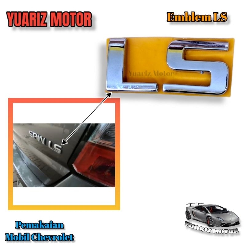 Ls CHROME ORIGINAL Writing EMBLEM/LS CHROME ORIGINAL CHEVROLET Writing ...