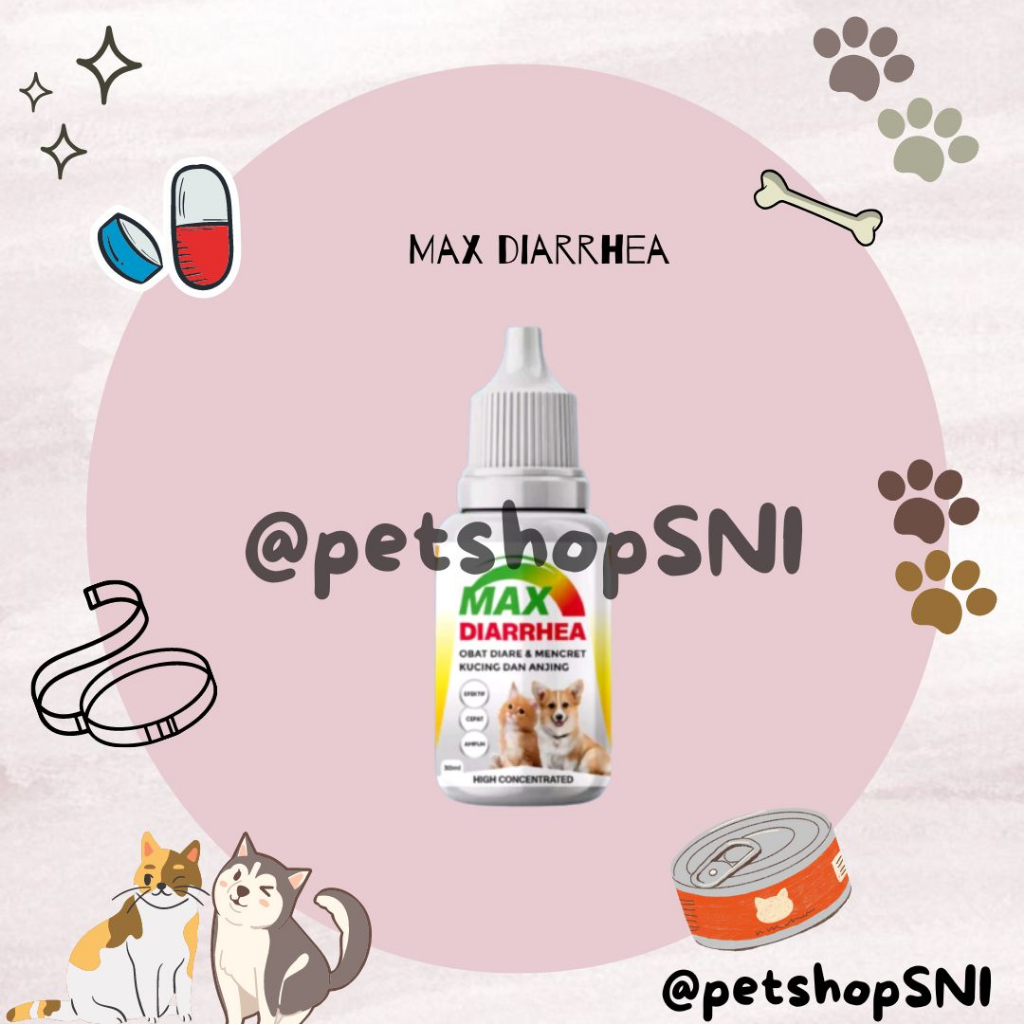Max DIARRHEA Medicine For DIARRHEA, Bloated DIARRHEA In Cats Dogs 30ml ...