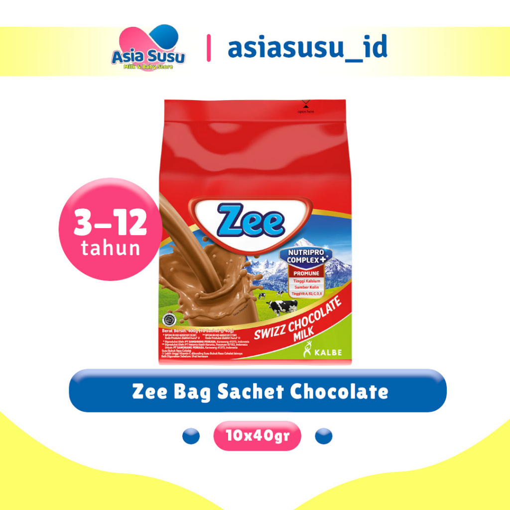 Zee Bag Sachet Swizz Chocolate/Vanila Delight 10 x 40gr | Shopee Malaysia