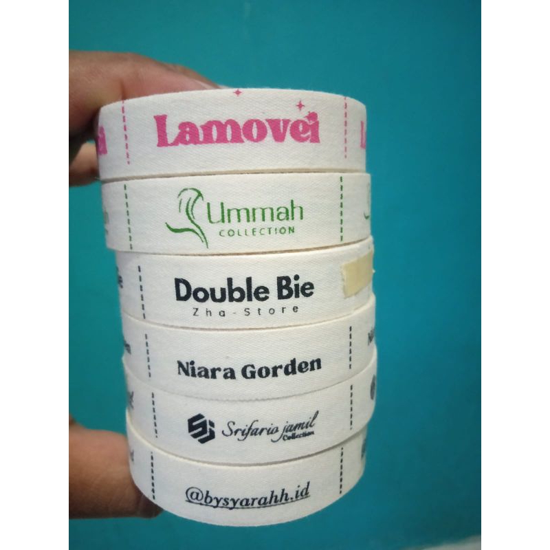 KATUN Hijab labels/clothing labels/custom labels/cotton labels | Shopee ...