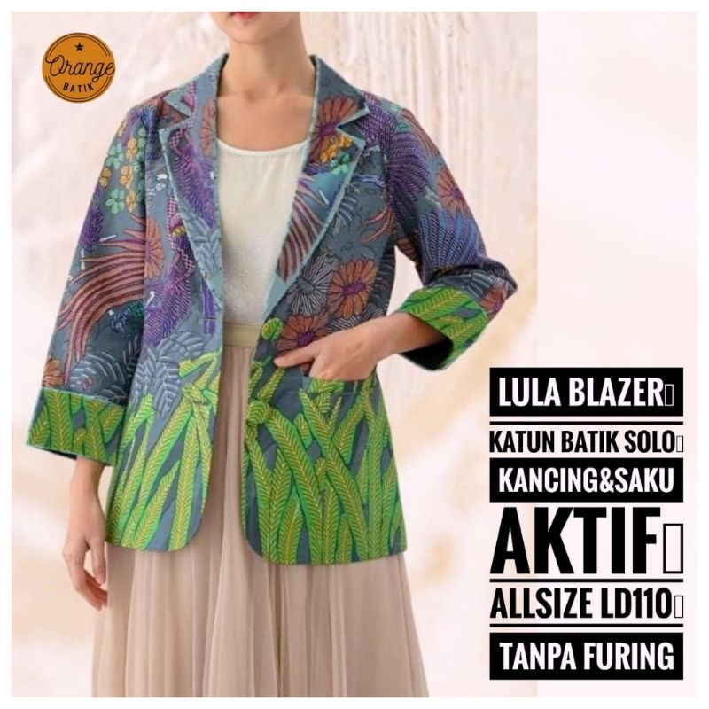 Batik Blazer Without Lining Series | Shopee Malaysia