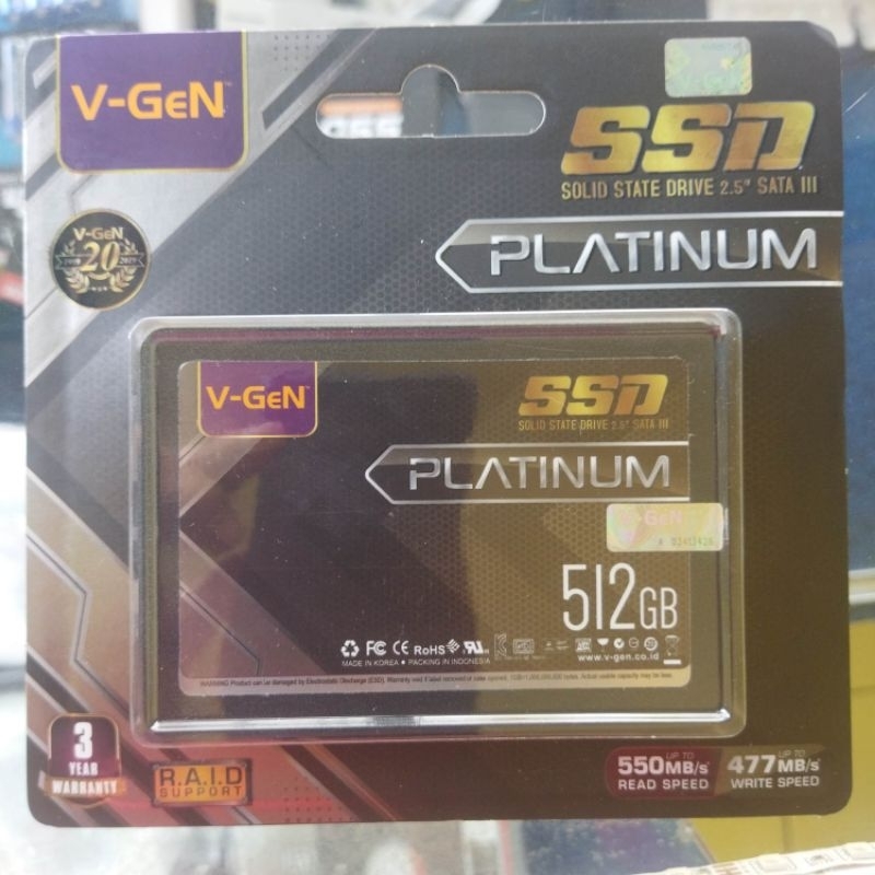 Ssd Vgen 512Gb platinum (new) | Shopee Malaysia