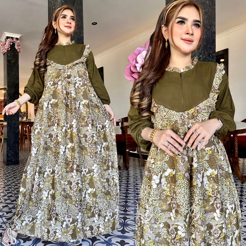 Contemporary Rayon Nadia Merak Dress Ld 120 7/8 Sleeves | Shopee Malaysia
