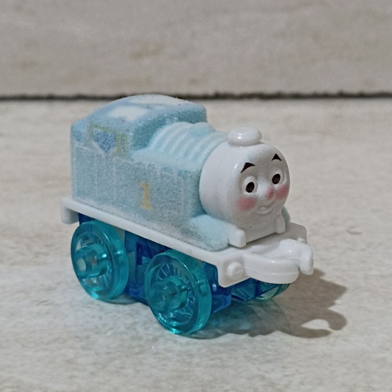 New THOMAS and Friends Minis FROSTY FLOCKED THOMAS Without Packaging ...