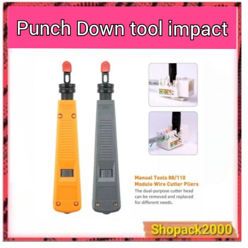 Impact AND PUNCH DOWN TOOL 110 NETWORKING PUNCH DOWN TOOL KIT | Shopee ...