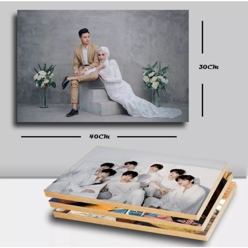 Photo PRINTING PLUS MDF FRAME SIZE 20R (40x30) WALLDECOR | Shopee Malaysia