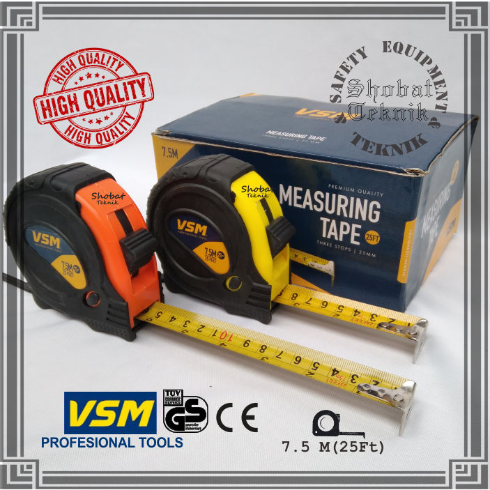 Meter 7.5 Mtr 25ft VSM/Measuring Tape 7.5 x 25mm | Shopee Malaysia