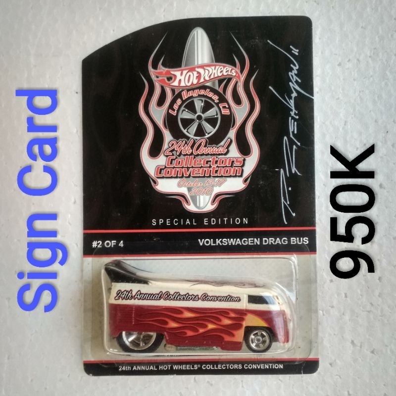 Hot Wheels VW Volkswagen Drag Bus 24th Annual Collectors Convention Los ...