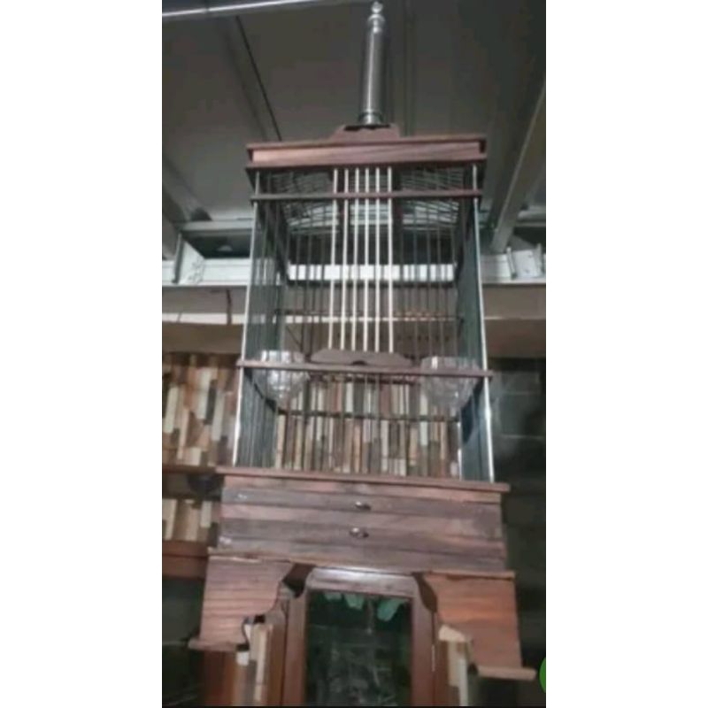 KAYU Pcmi Rivet sono Wooden Bird Cage For Small Birds | Shopee Malaysia