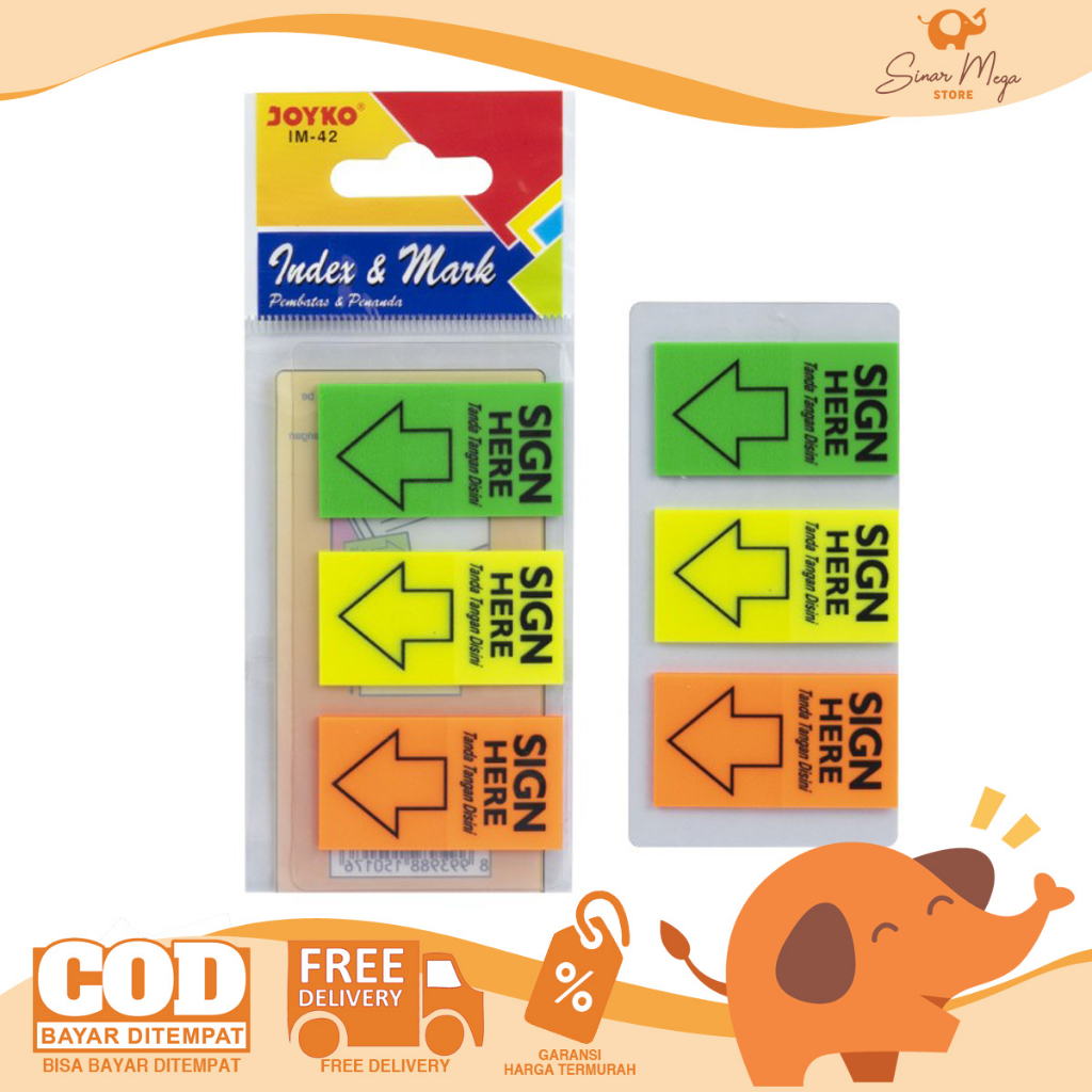 Joyko Sign Here Marker Index & Mark Sign Here IM-42 | Shopee Malaysia