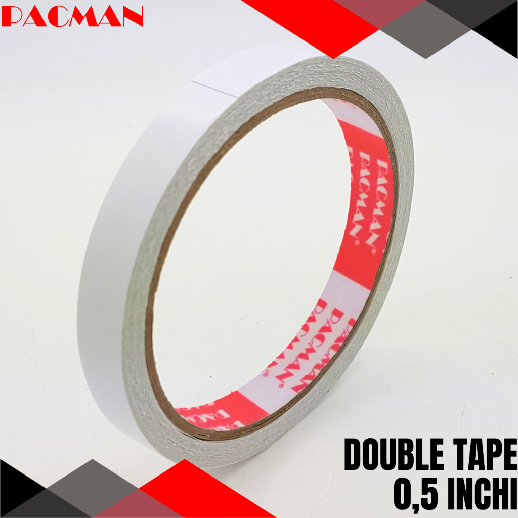 PUTIH Double Tape 0.5 inch Double Tissue Duct Tape solatip Insulation ...