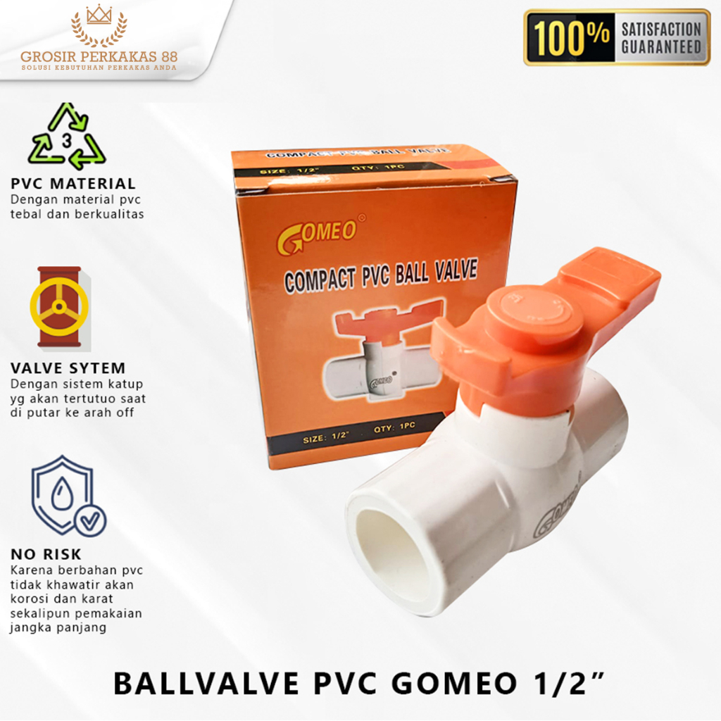 Ballvalve Faucet Pvc Stop Faucet Plastic 1/2 3/4 1 Inch | Shopee Malaysia