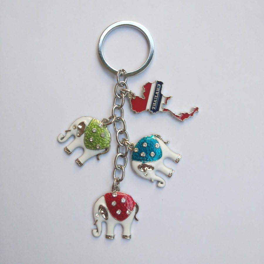 GANTUNGAN Elephant Keychain Map Of Thailand souvenir | Shopee Malaysia