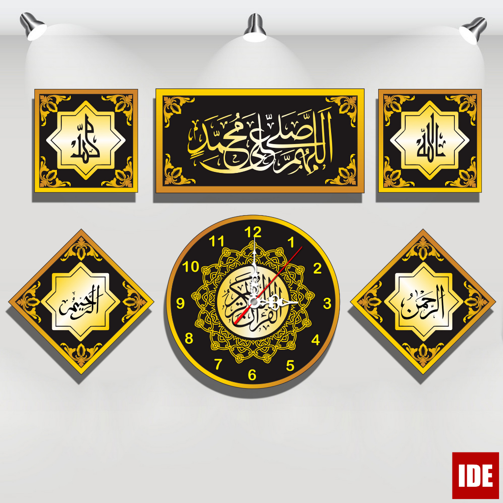 1 Set Of The Latest Minimalist Luxury Calligraphy Wall Clock | Shopee ...