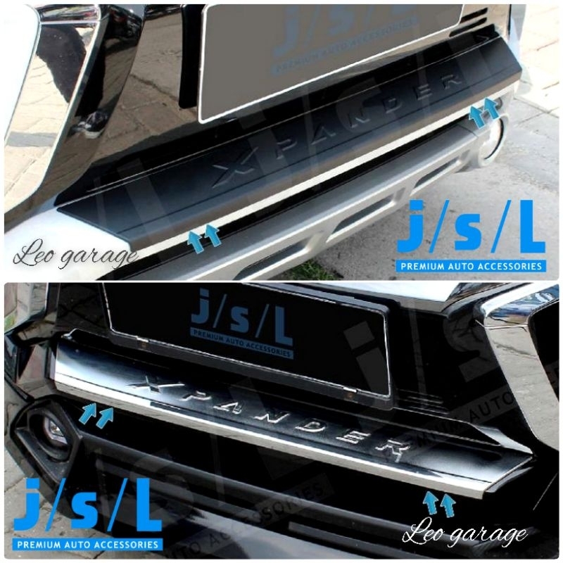 Xpander 2017 2018 2019 2020 2021 FRONT BUMPER EMBOSS COVER CHROME BLACK ...
