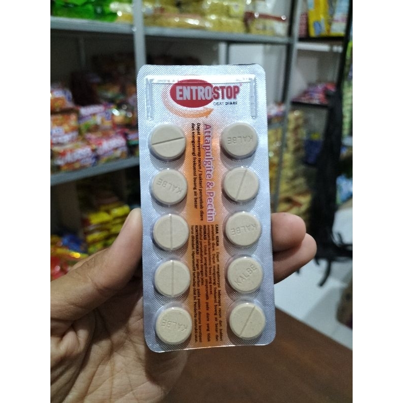 Entrostop STRIP CONTAINS 10 DIARRHEA MEDICINE TABLETS | Shopee Malaysia