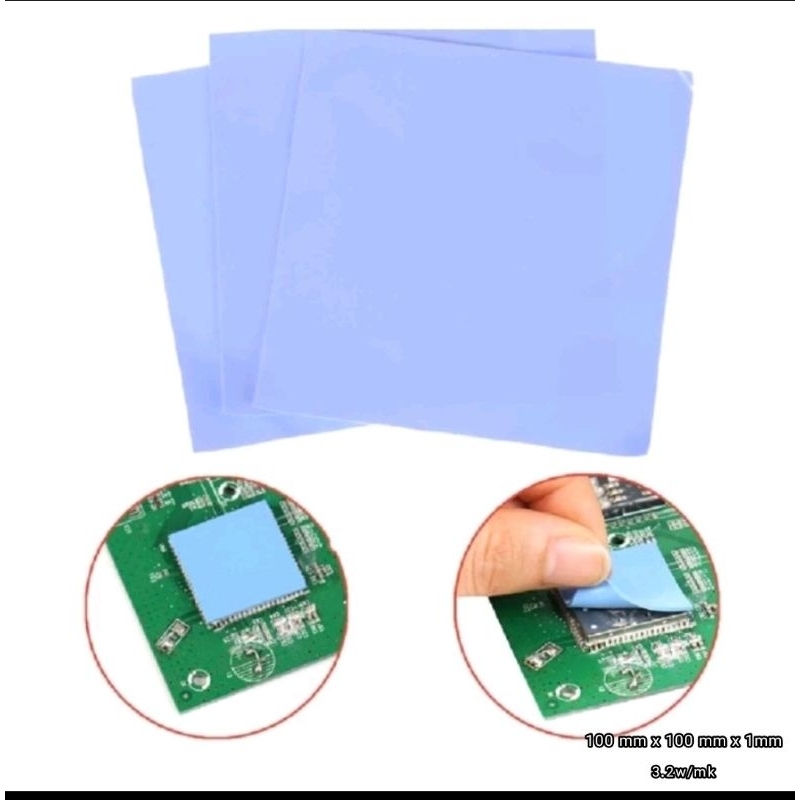 Thermal Pad Silicon 100mm x 100mm x 1mm | Shopee Malaysia