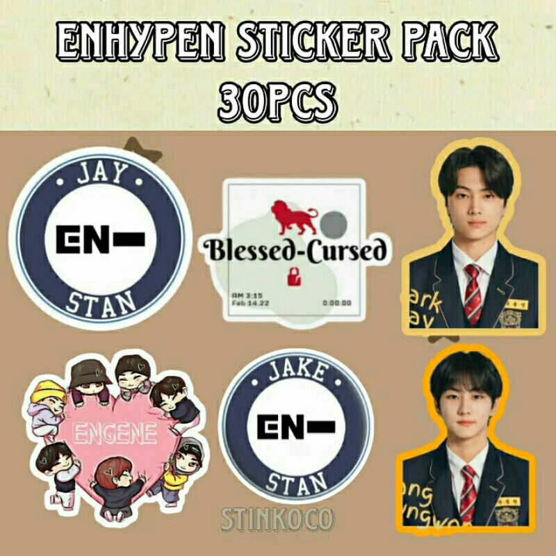 [30PCS] Enhypen STICKER Contains 30 Stickers | Shopee Malaysia