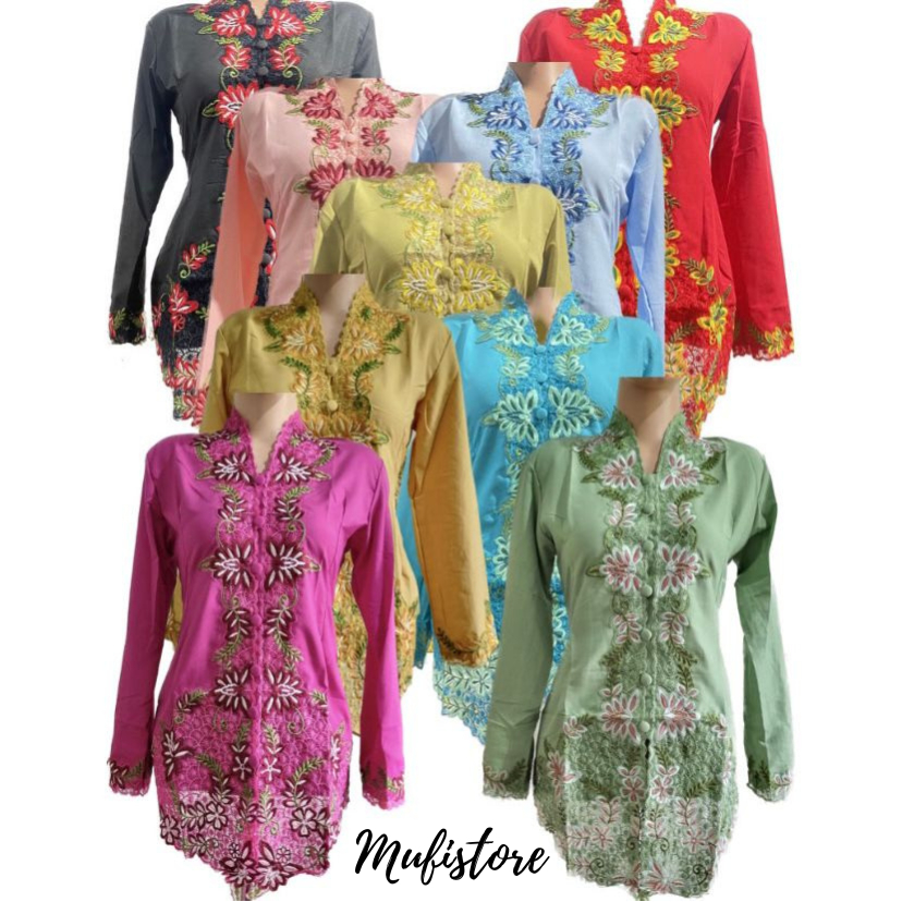 KATUN Modern Kebaya Adult Brocade Combination - Embroidery Kebaya ...