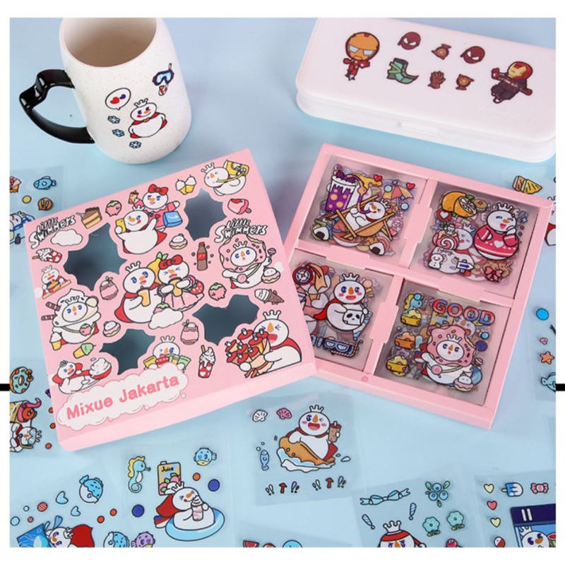 100pcs Cute Mixue Stickers - Mixue Stickers | Shopee Malaysia