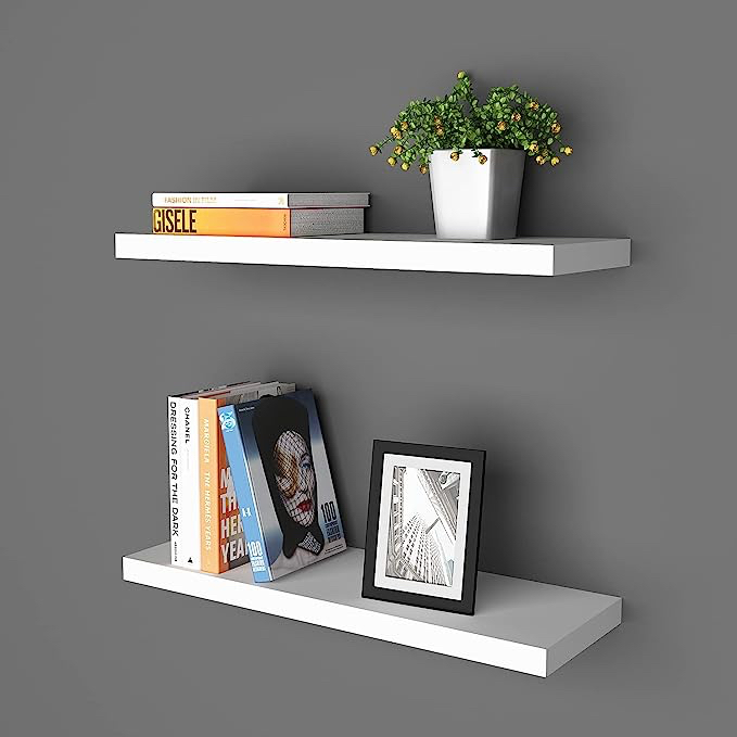 Minimalist HPL / SHEET Color Wall Shelf Shelf Board, Width 10cm ...