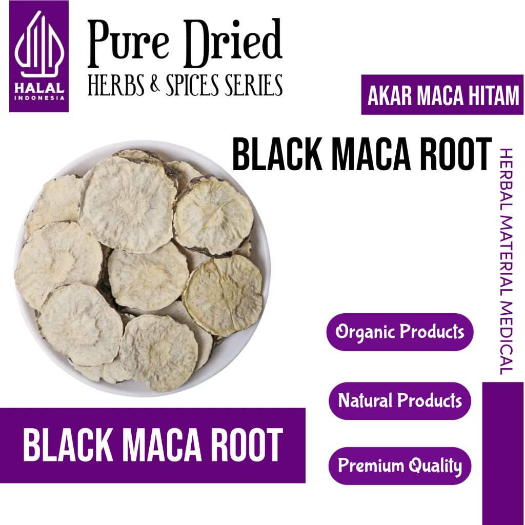 HITAM Elif Tea Black Maca Root Tea: Peru Black Maca Root Slice Tea Maca ...