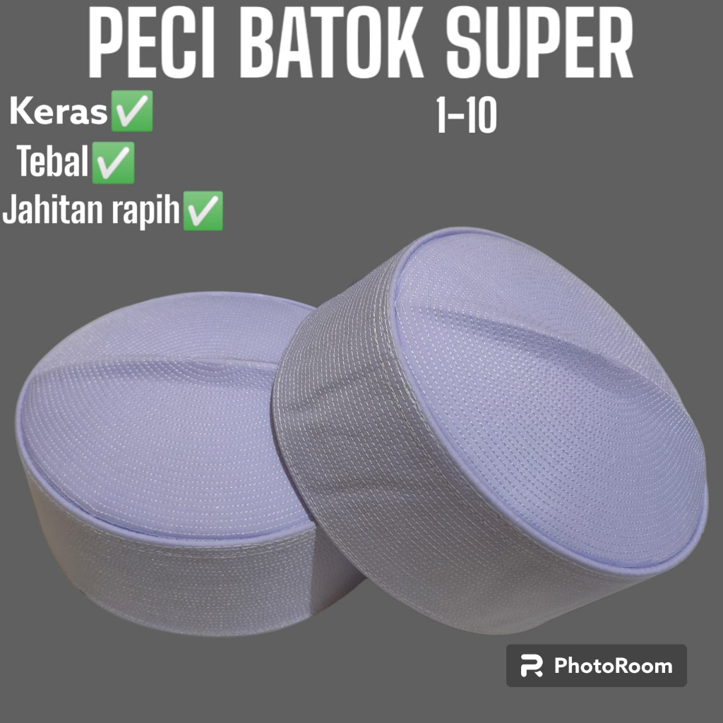 PUTIH Super Shell Caps, Hard White Shell Caps, High Shell Caps, 7 Thick ...