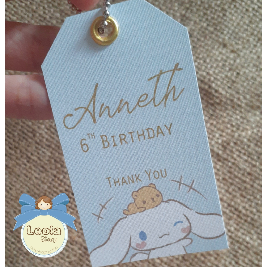 Birthday Tag/Hang Tag Children's Birthday Custom Writing/Birthday ...