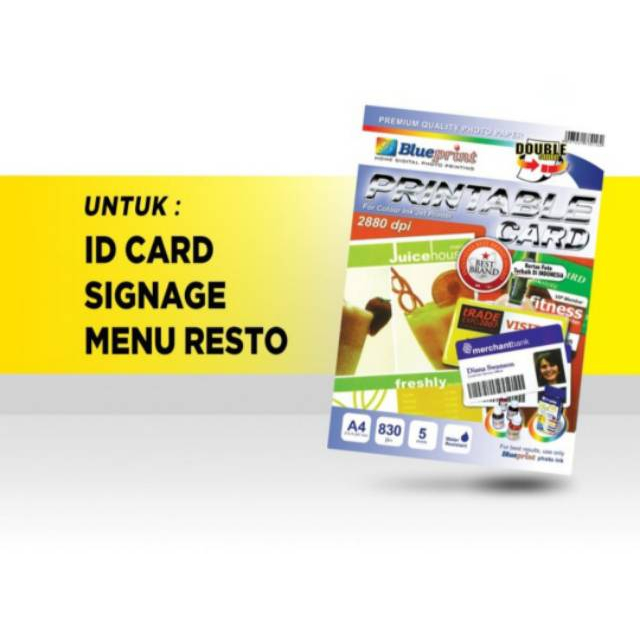 A4 PVC Paper Material ID card Printable card Brand Blueprint | Shopee ...