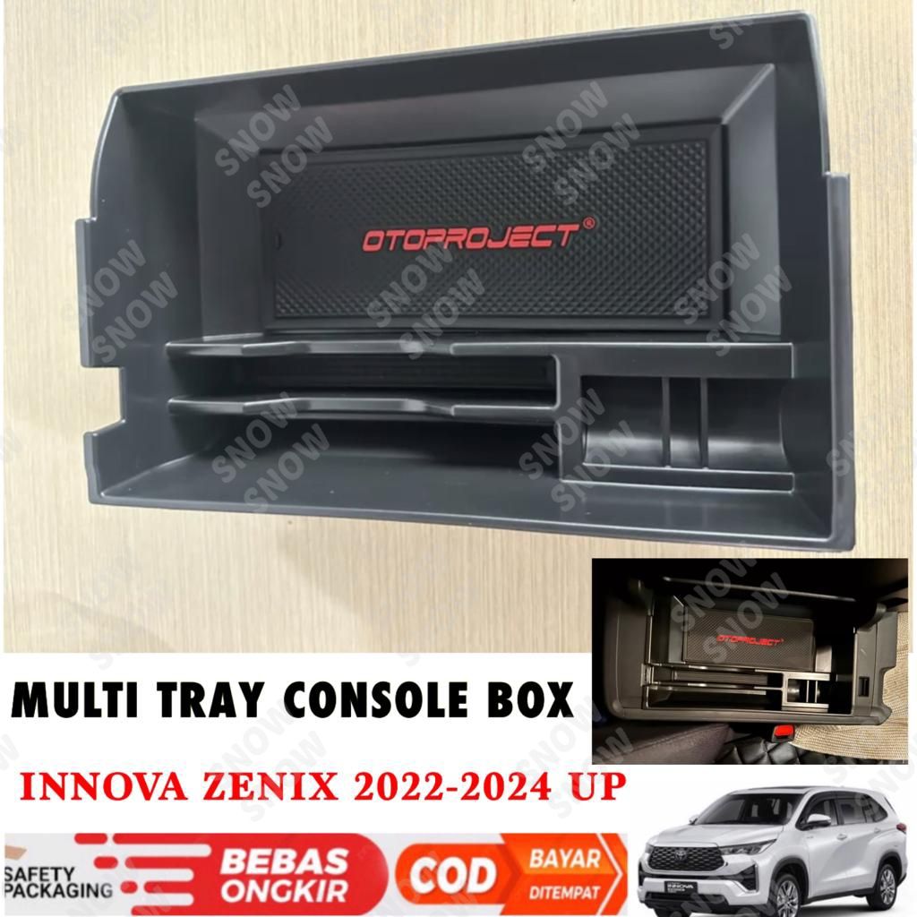Innova Zenix Car Multi Tray Console 2022 2023 2024 2025 2026 Black ...