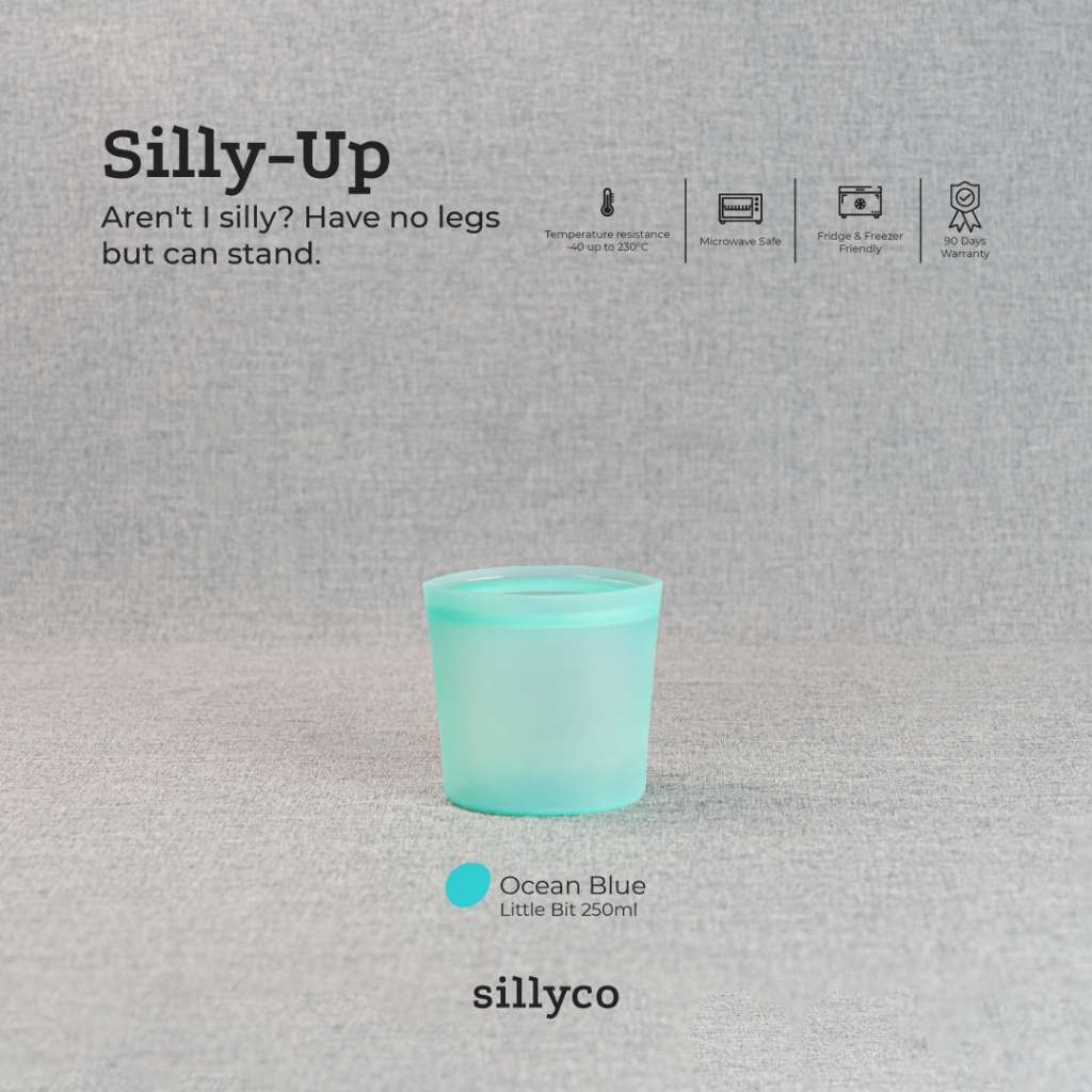 Sillyco - Silly-Up Little Bit 250 mL - Standing Reusable Silicone Food Storage - Sillybag ...