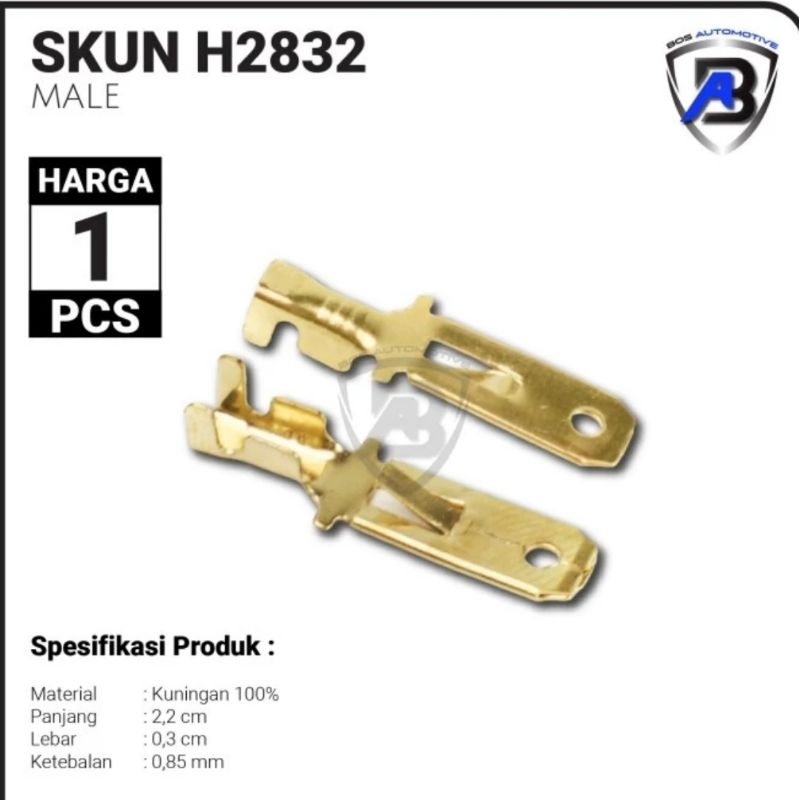Terminal SKUN CABLE CONNECTOR MALE COPPER UNIT | Shopee Malaysia