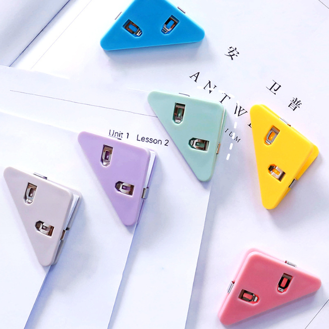 Paper CLIP Clips/BINDER Clips/PAPER Corner Clips/Colorful Triangle ...