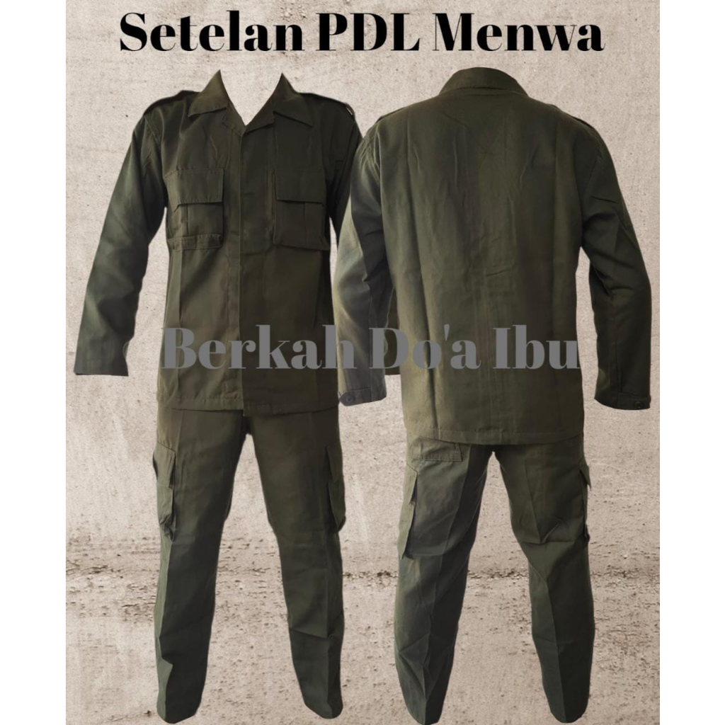 HIJAU PDL MENWA UNIFORM GREEN STUDENT RESIMEN TACTICAL FIELD DRILL PDL ...
