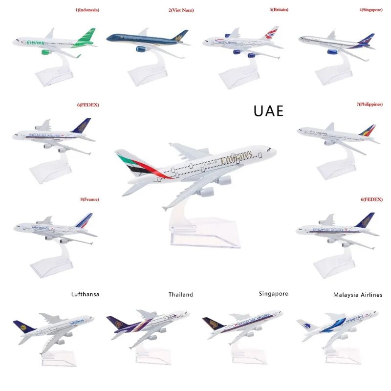 15-16cm Diecast Metal AIRCRAFT AIRCRAFT ORIGINAL MODEL A380 B747 B777 ...