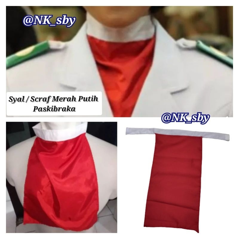 MERAH PUTIH Red AND WHITE SCARF / SCARF for Paskibraka | Shopee Malaysia