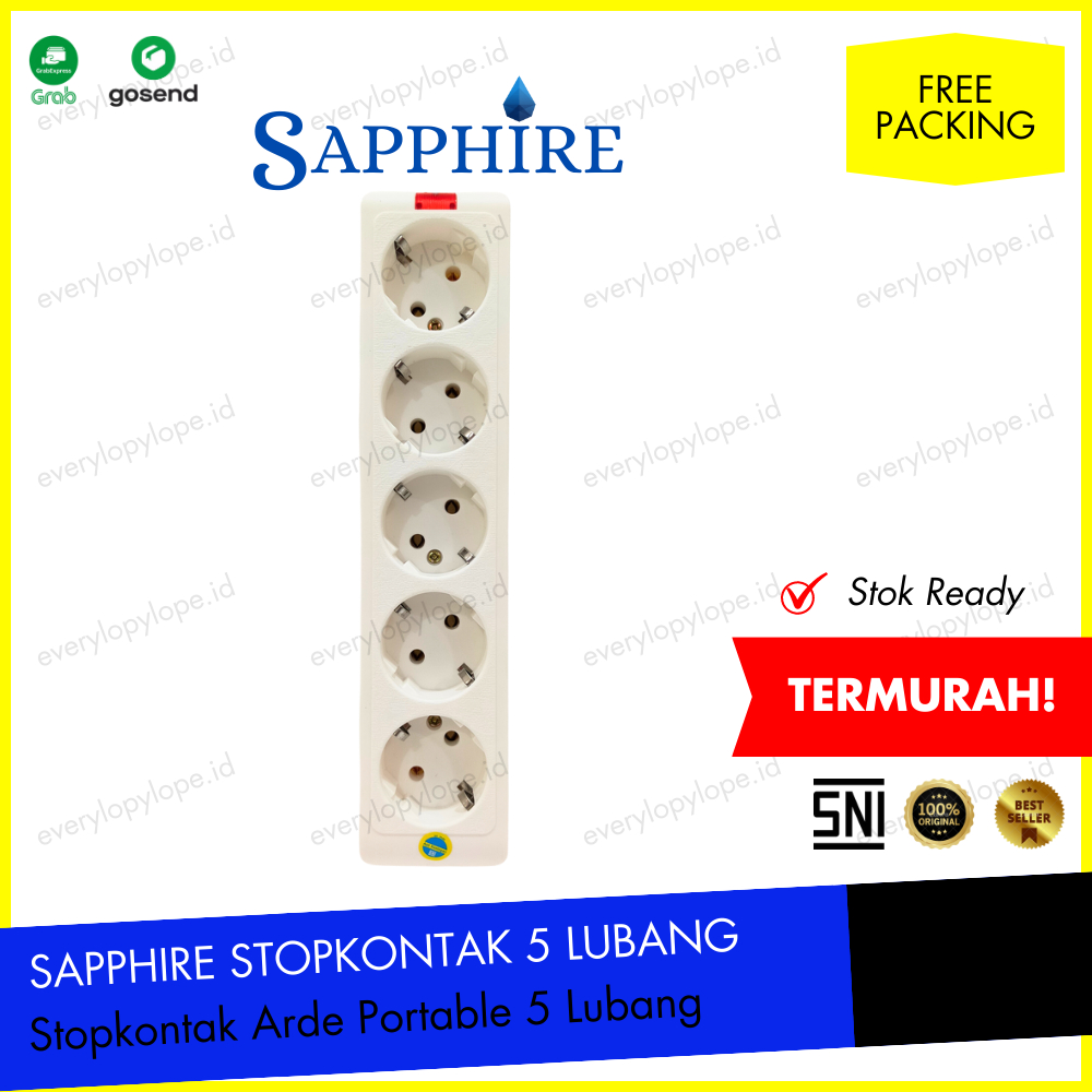 Sapphire 5-hole Socket Socket Portable Ground Socket Box | Shopee Malaysia