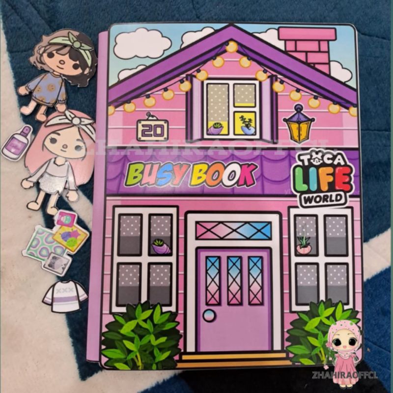 Toca BOCA LIFE WORLD/TOCA PARPEL HOUSE/QUIET BOOK/BUSY BOOK PAPER DOLLS ...