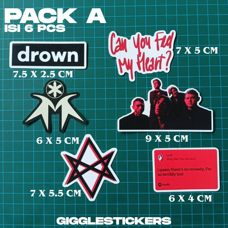 Sticker Pack Bring Me The Horizon BMTH | Shopee Malaysia