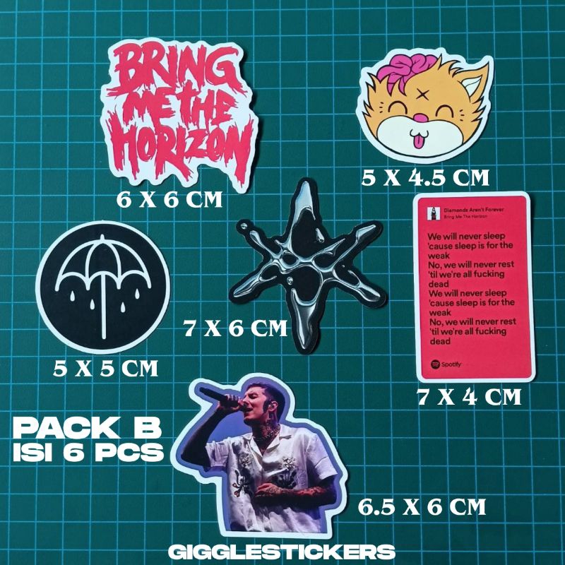 Sticker Pack Bring Me The Horizon BMTH | Shopee Malaysia